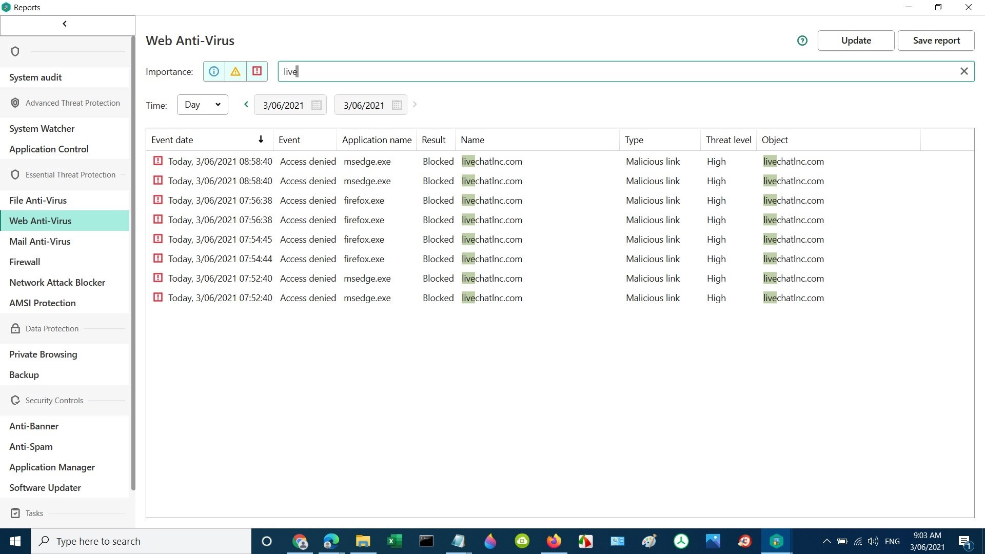 Access Denied Malicious Websitelivechatinc Kaspersky Internet Security Kaspersky Support Forum 