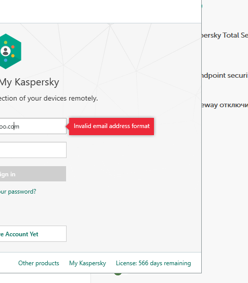 My Kaspersky Email Address Invalid moved Kaspersky Internet Security Kaspersky Support Forum