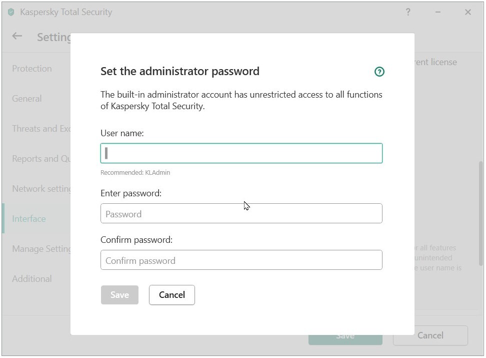 Kladmin Password Rejected Kaspersky Total Security Kaspersky Support Forum 